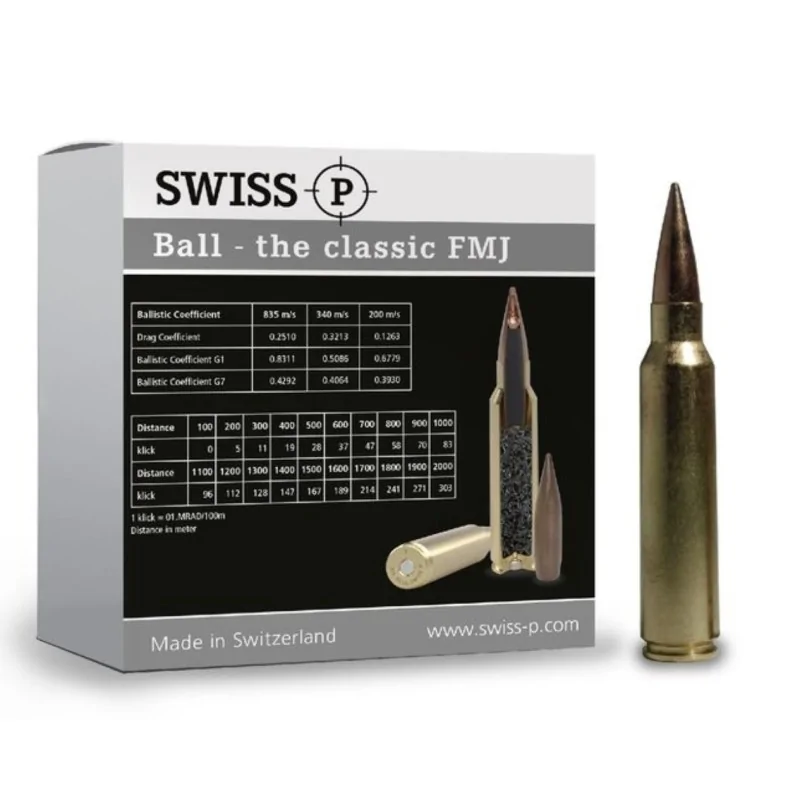 SWISS P Kaliber 375 Ball 22,7g/350gr FMJ VM ... | Waffen Shop